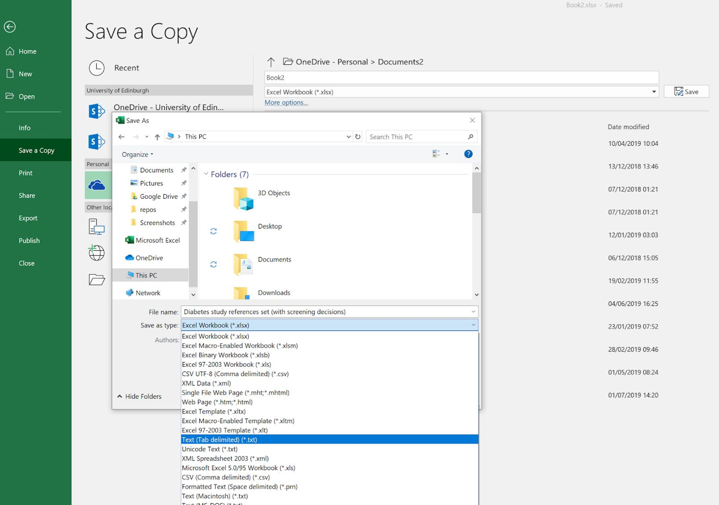 Systematic search instructions